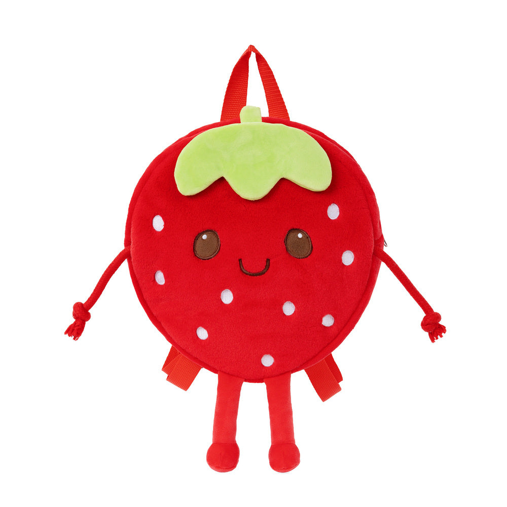 Strawberry Plush Backpack, Personalized Bag For For Preschool Ages 3-6 ...