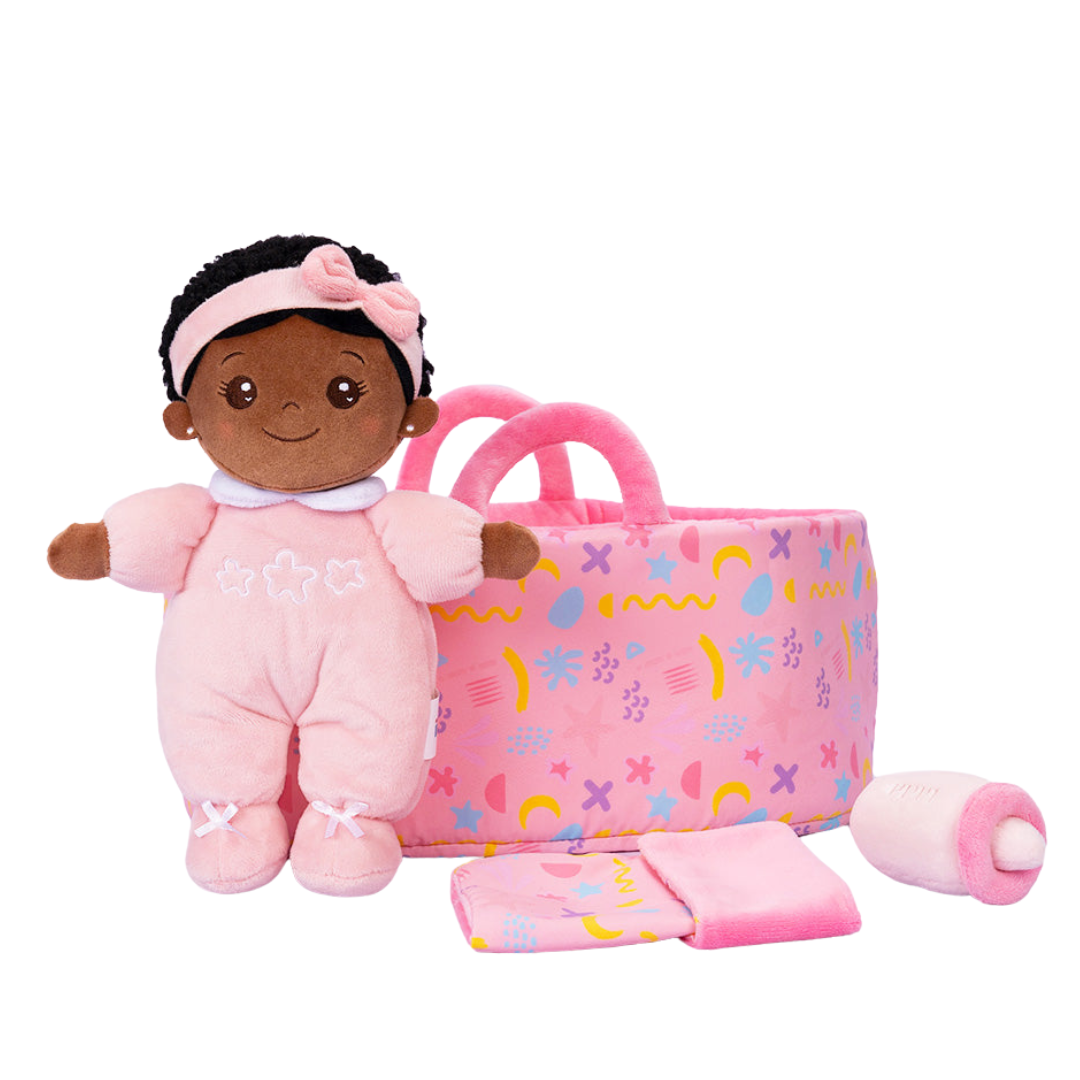 Baby First Doll for Infant Girl, Black Baby Doll Gift for Black ...